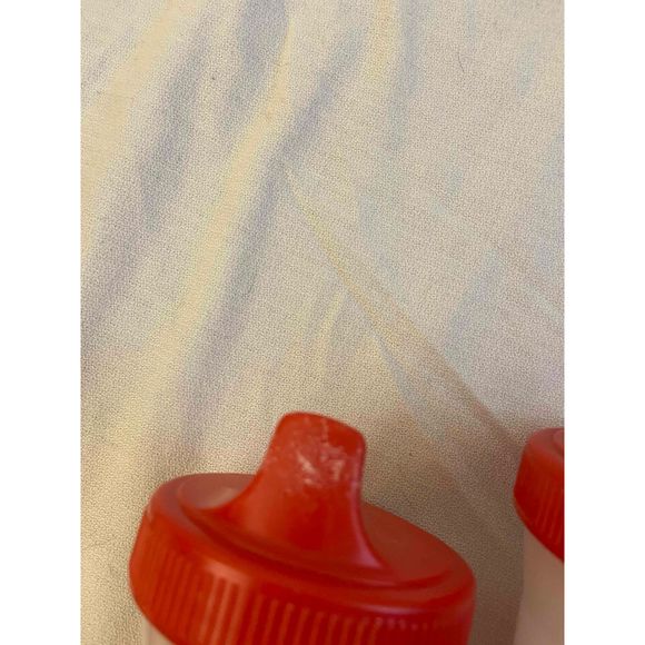 Playtex | Dining | 2 Playtex Red Sippy Cups Trains Vintage 995 1 ...